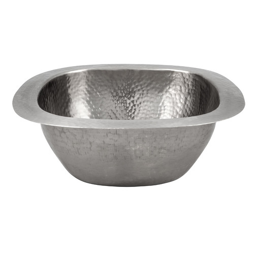 The Copper Factory 12.5'' L x 12.5'' W Hand Hammered Small Square Bar ...