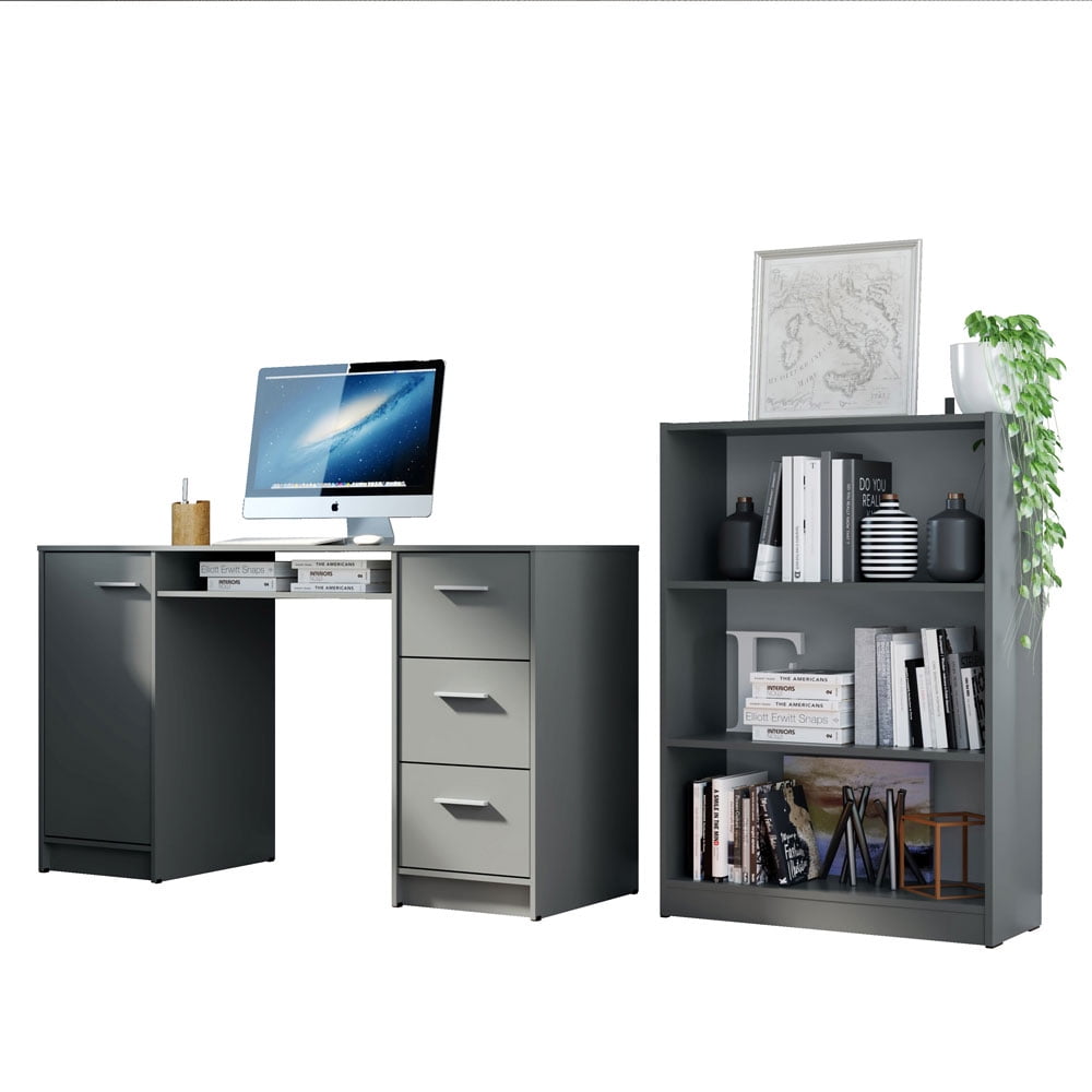 Kit Estante Librero Madesa 6907 y Organizador 9400 Gris | Walmart en línea