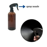 5 Pack Amber Spray Bottles, 16 Oz with Black Sprayers and Caps for Oils ...