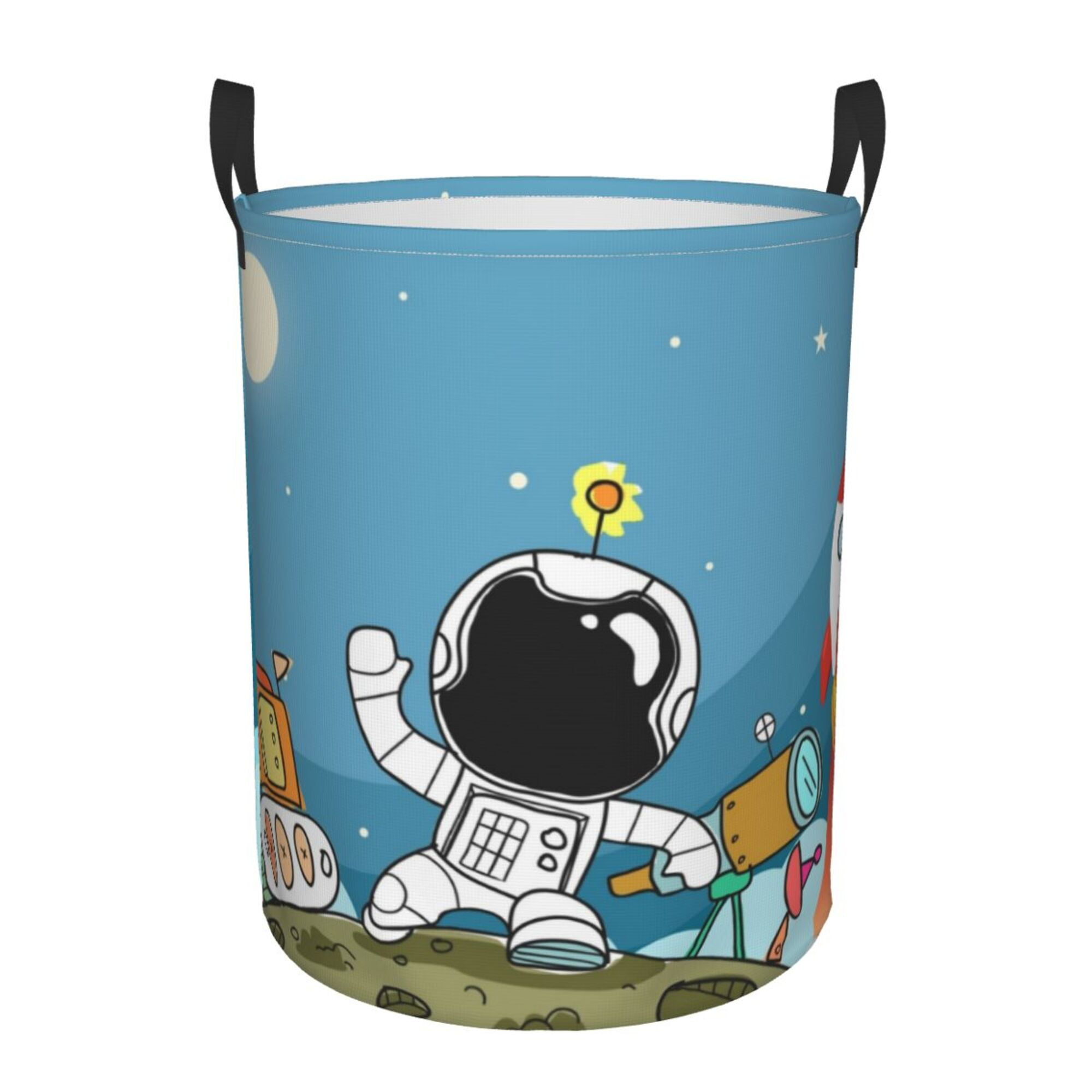 DouZhe Waterproof Collapsible Large Laundry Baskets, Spaceman Rocket ...