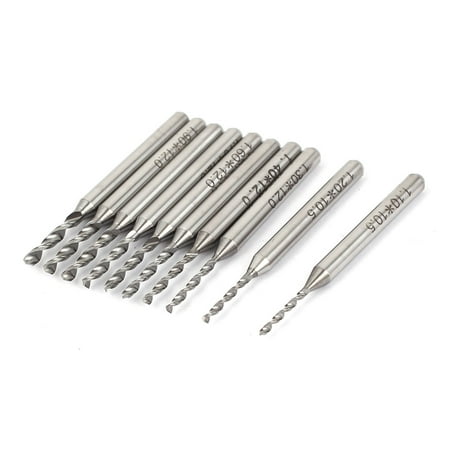 38mm Length 1.1mm-2mm Tip Carbide CNC PCB End Mini Micro Drill Bits Set ...