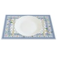 SUNOLIFE Bohemian Placemats Set of 4,Blue Boho Table Mats for Dining ...