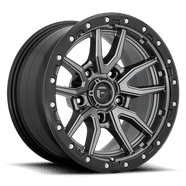 FUEL 1PC D695 COVERT 17X9 8X170 1ET 71.5CB CANDY RED BLACK BEAD RING ...