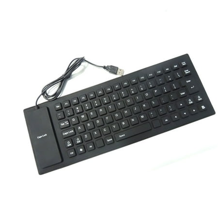Waterproof Silicone Keyboard 85 Keys Foldable USB Laptop Computer Wired ...