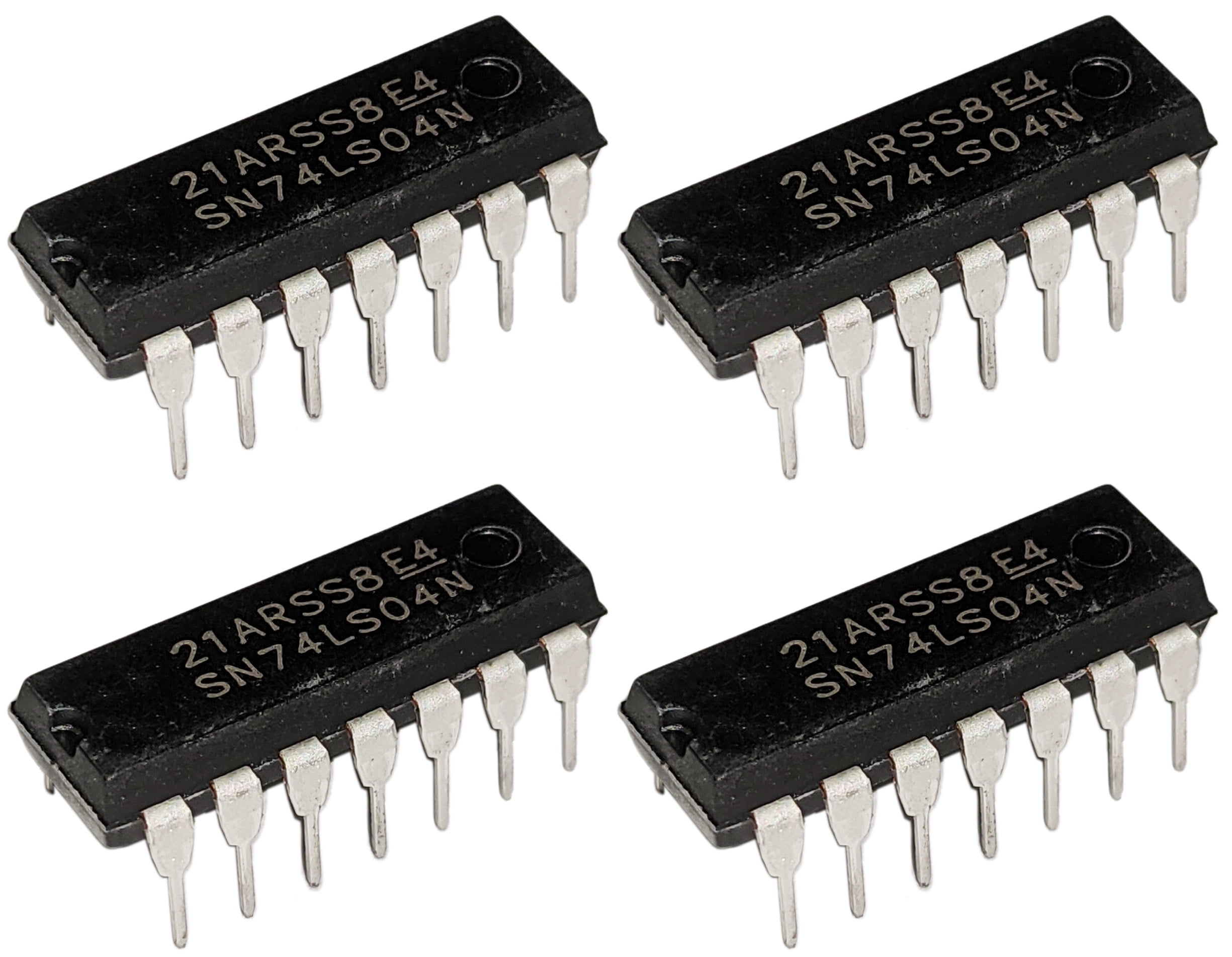 4 Pack IC Logic - 74LS04 14 Pin Hex Inverter - Walmart.com