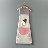 SPRING PARK Water Proof Baking Apron for Women Men with 1 Front Pockets ...