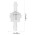 TABLZONE Non-Return Valves Transparent Plastic for Home Use Prevent ...