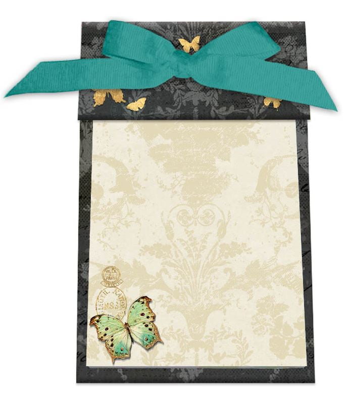 LANG GILDED BUTTERFLY RIBBON NOTE PADS - Walmart.com