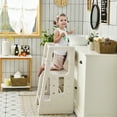 Costway Kids' Helper Tower - Adjustable Learning Stool with Safety ...