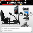 Supllueer G923 Racing Sim Cockpit with Monitor Mount &Seat Fit Logitech ...