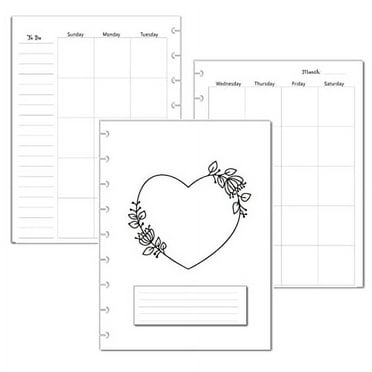 2023 Monthly Calendar Refills for 9 Disc Happy Planners (Shell ...