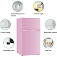Mini Fridge with Freezer, 3.2 Cu.Ft, 2 Doors Compact Mini Refrigerator ...
