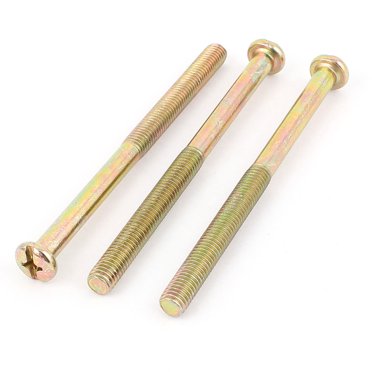 Uxcell M8 x 110mm Threaded Hexagon Socket Head Cap Screw Bolt Bronze ...