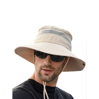 SUNSIOM Mens Sun Hat Bucket Fishing Hiking Cap Wide Brim UV Protection ...