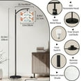 Arc Floor Lamp, 3 Color Temperatures Modern Floor Lamps Seamless ...