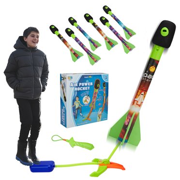 Anpro Toy Rocket Launcher Set for Kids, Rocket Outdoor Toys with 6 ...