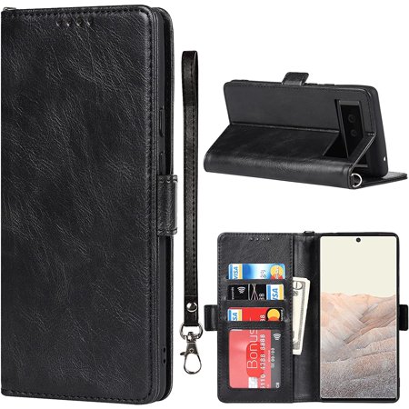 Google Pixel 6 Pro Wallet Case with RFID ing Premium PU Leather Credit ...