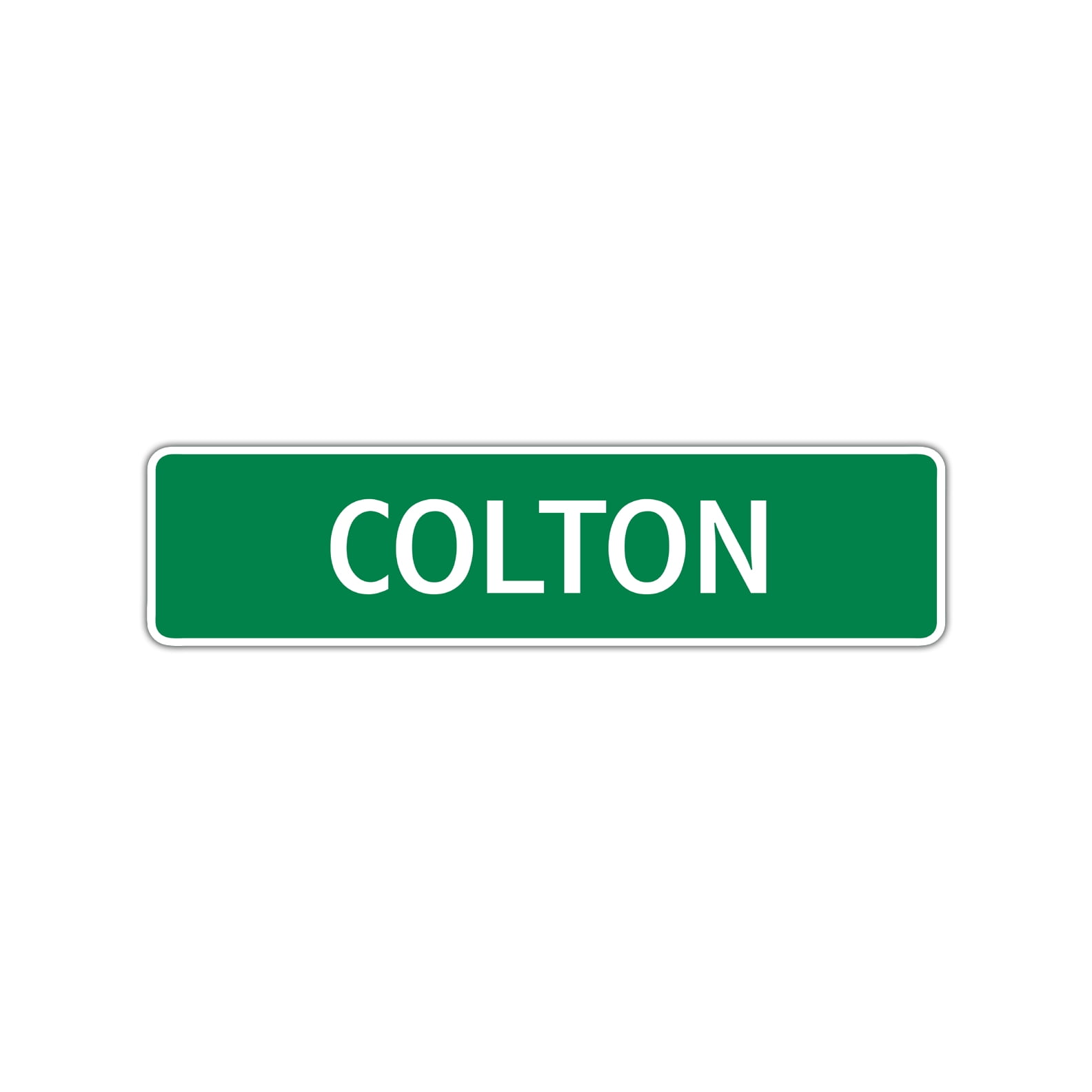Colton Boys Letter Printed Label Indoor Outdoor Wall Children Name ...