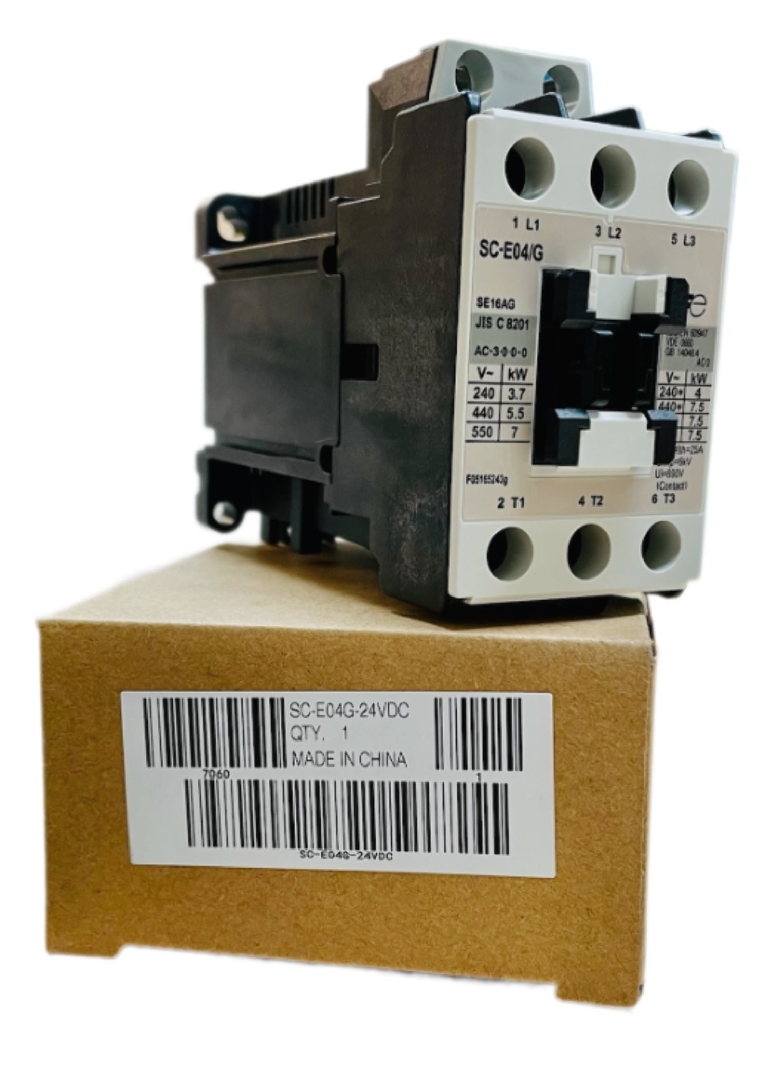 SC-E04G-24VDC Magnetic Contactor Relay Coil DC24V (43x81x80)mm SC-E04/G ...