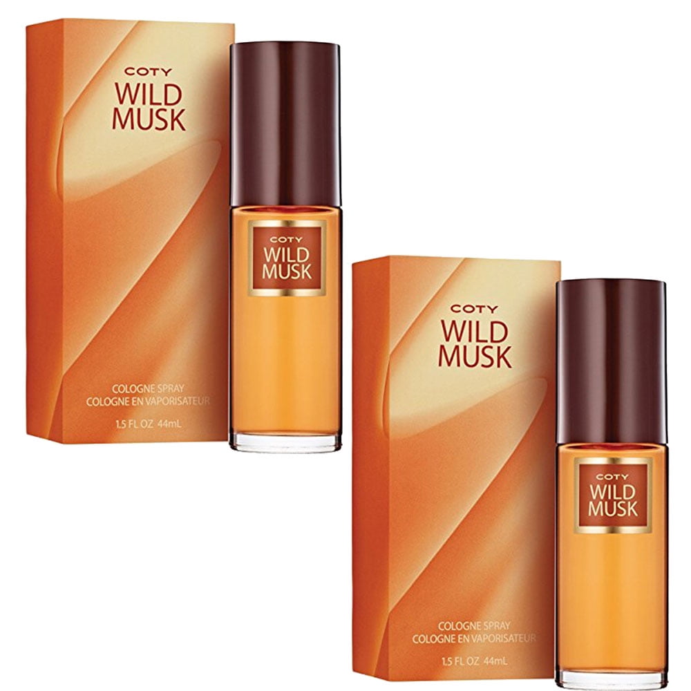 Pack of (2) Coty Wild Musk By Coty For Women. Cologne Spray 1.5-Ounces ...