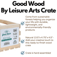 Good Wood Decorative Wooden Crate By Leisure Arts Unfinished Durable