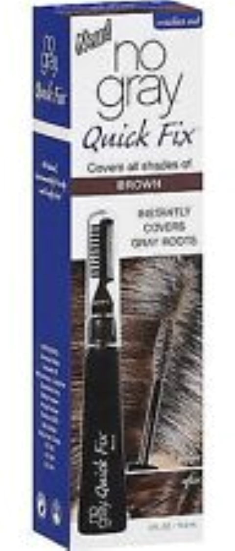 No Gray Quick Fix Instant Touch-Up for Gray Roots, Brown 0.5 oz ...
