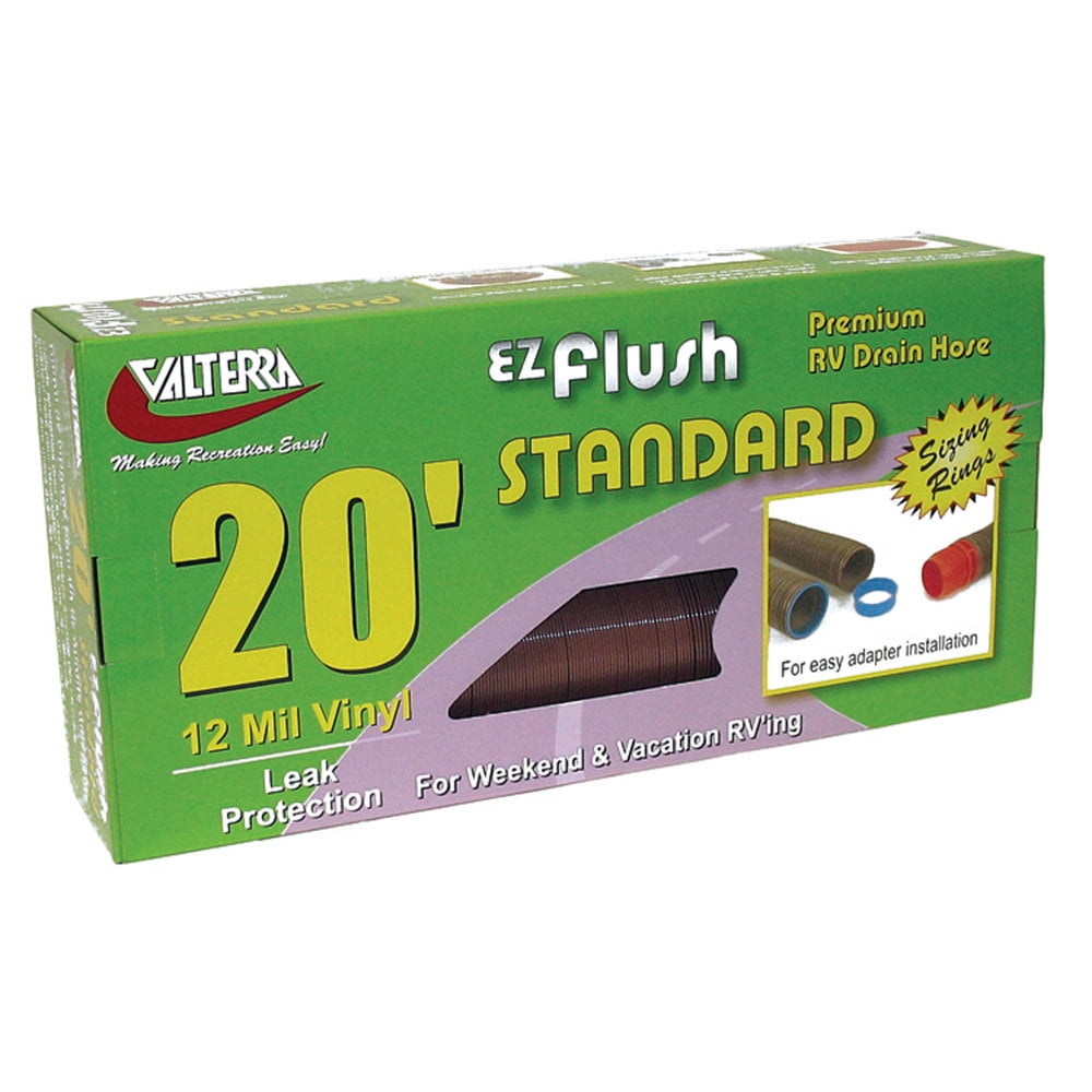 Valterra D04-0016 EZ Flush Standard Drain Hose - 20' (Boxed) - Walmart.com