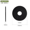 500PCS M5 Flat Washers, Black Oxide 304 Stainless Steel 18-8, 5.3mm ID ...