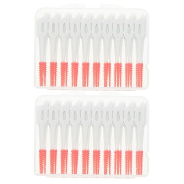 Irfora 200Pcs/Box Floss Interdental Brush Stick Toothpick Soft Silicone ...