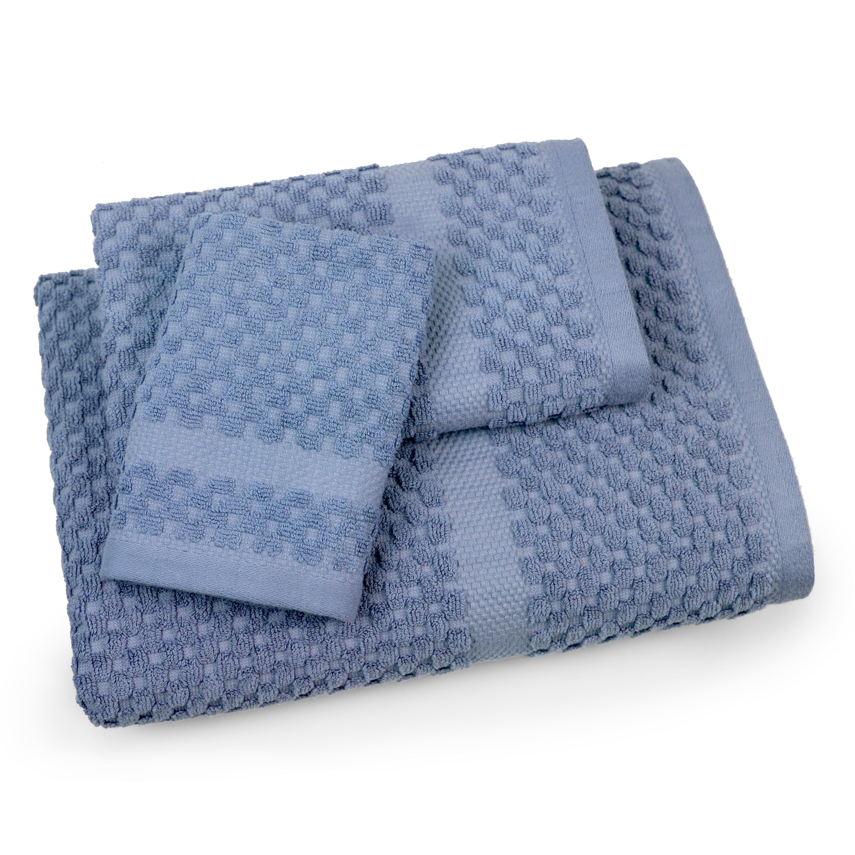 Honeycomb 3 Piece Towel Set in Lake Blue - Walmart.com Honeycomb 3 Piece Towel Set in Lake Blue - Walmart.com
