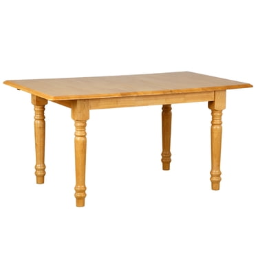 Wallace & Bay Butterfly Leaf Dining Table with Self-Storing Butterfly ...