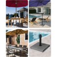 45lbs Patio Umbrella Base - Heavy Duty Outdoor Patio Market Umbrella ...