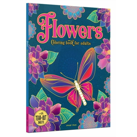 Amazing World of Bugs coloring book for adults: Flower, Floral with ...