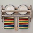 3 Pack Colorful Stripes Kitchen Towels Mexican Aztec Abstract Ethnic ...