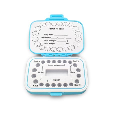 Baby Teeth Keepsake Box PP Tooth Fairy Boxes Kids Tooth Storage Holder ...