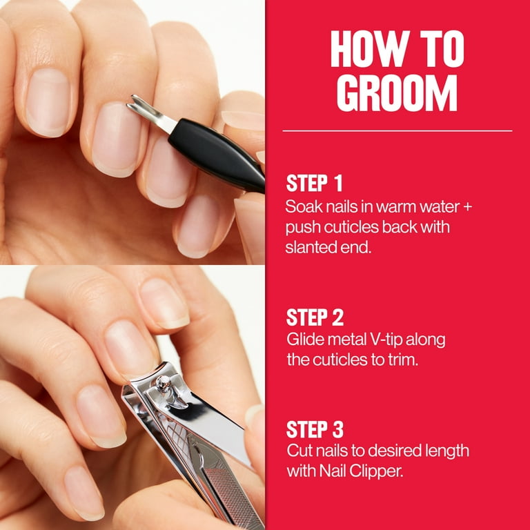 Revlon Stainless Steel Fingernail and Toenail Clipper Silver Accurate Clipping Walmart