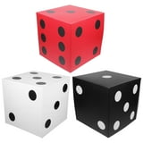WORGEOUS 3pcs Oversized Dice Box Decorations Giant Paper Dice Cards ...