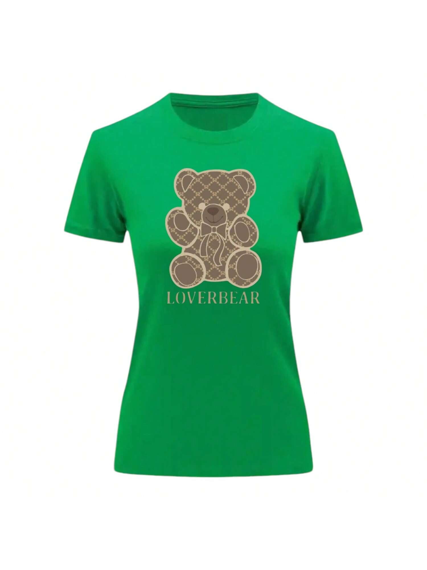 Playera Blusa Con Impresion De Oso LoverBear Con Fondo De Dinero Ropa ...