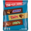 Snickers, Twix & Milky Way Minis Chocolate Bars Variety Pack - 150 Ct ...