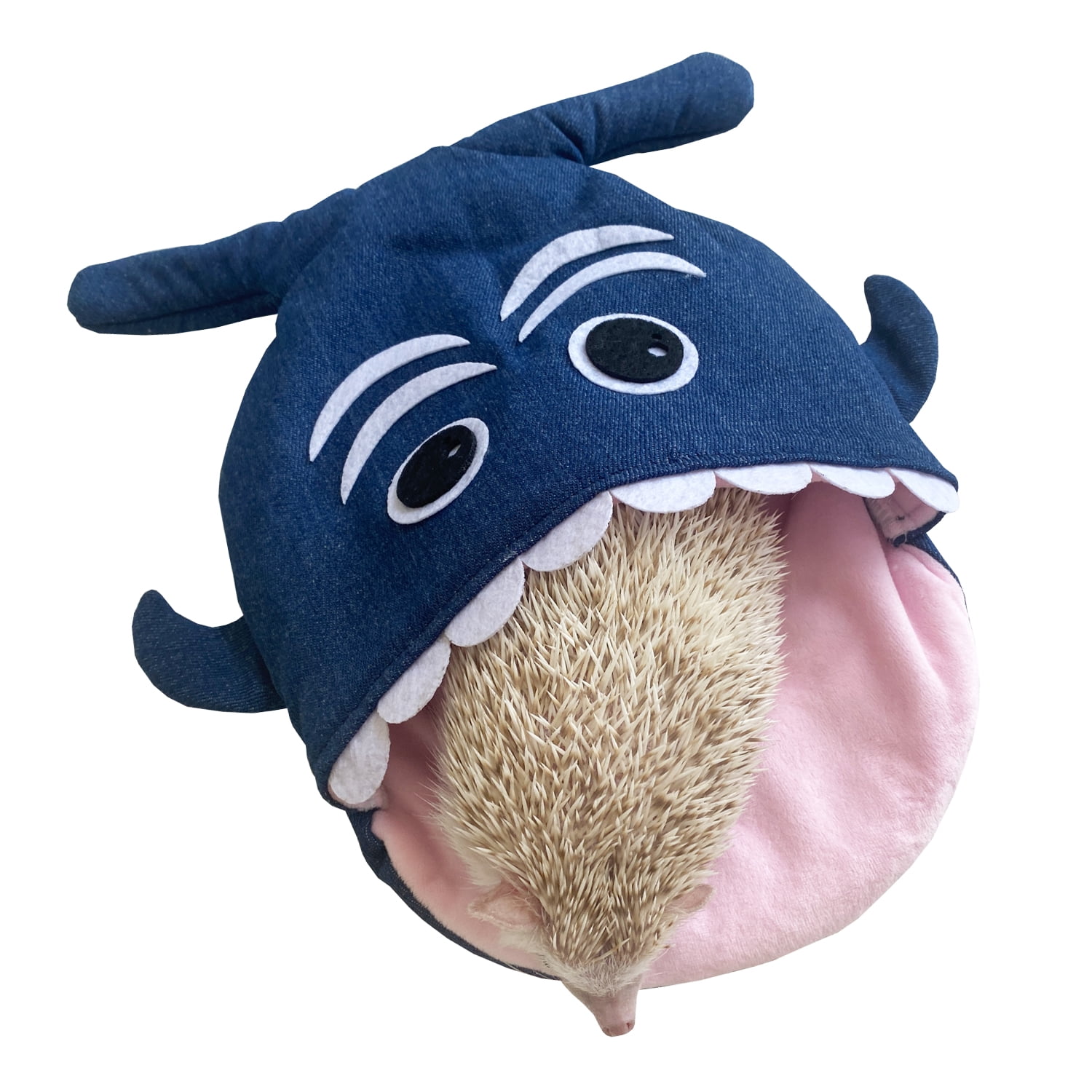 Shark Hedgehog Fleece Snuggle Sack Sleeping Pouch for Small Animal Nest ...