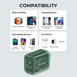 Liquipel Powertek Cleartek 20W Combo Wall Charger - Green - Walmart.com