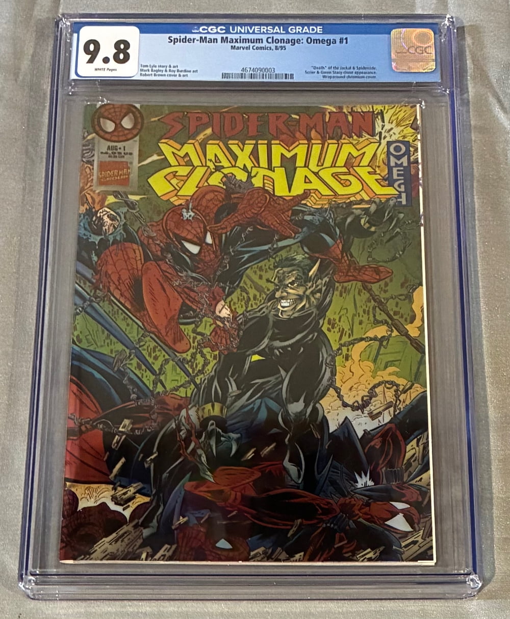 Spider-Man Maximum Clonage: Omega #1 - CGC 9.8 Comic Book - Walmart.com