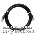 MIXED Yealink (3.3FT/1M) Cat5e Ethernet Cables - Black (E348815 ...