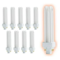 26 Watt CFL Light Bulbs | 4 Pin G24Q-3 Base 5000K Daylight | 26W High Output 1800 Lumens ...