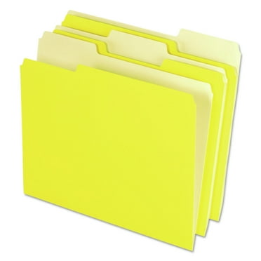 Pendaflex Colored File Folders 1/3 Cut Top Tab Letter White 100/Box ...