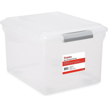 Storex Portable Document Organizer Box, Office File Storage with Lid ...