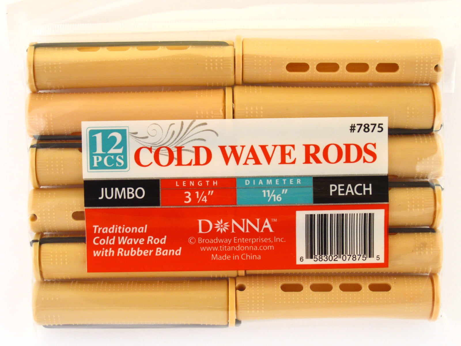 Donna 11/16" Jumbo Cold Wave Perm Hair Rods - 12 Pcs. - Walmart.com