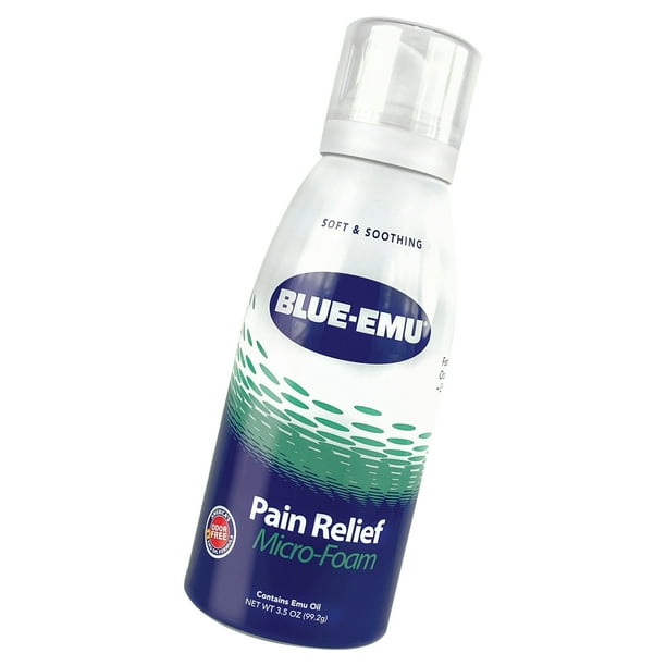 Blue-Emu Pain Relief Micro-Foam, OTC Muscle & Joint Pain Relief, 3.5 oz ...