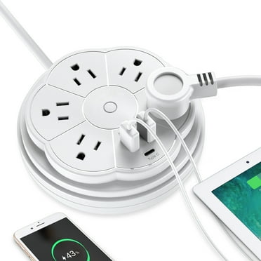 Inland - 12 Outlet 4ft Power Strip w/ 3ft Power Cord 125V/15A w ...