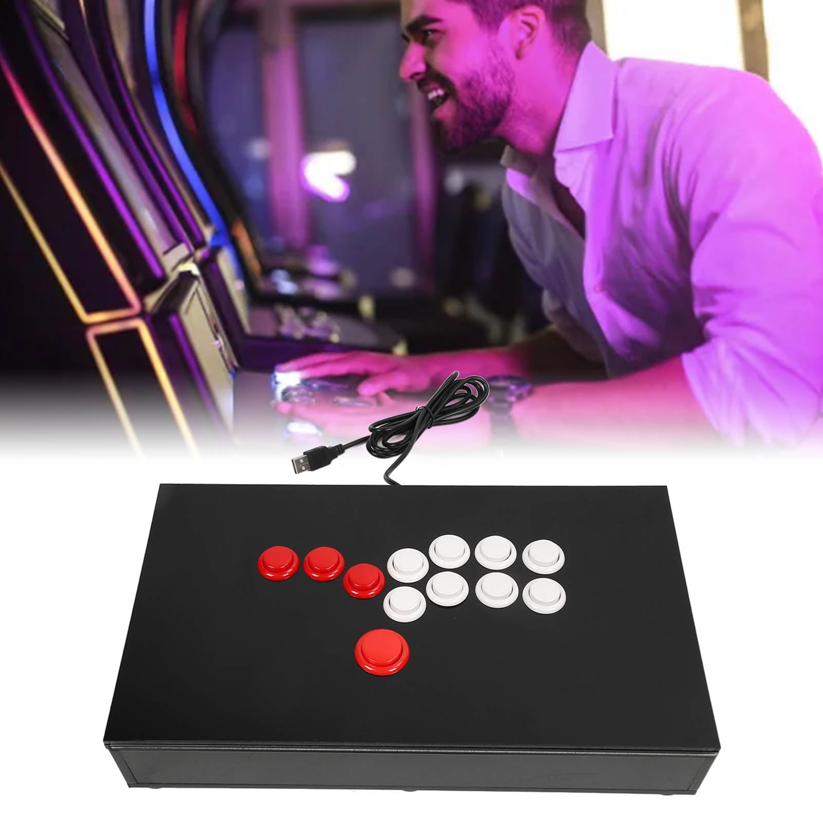 Arcade Fight Stick control preciso para evitar resbalones juego de ...